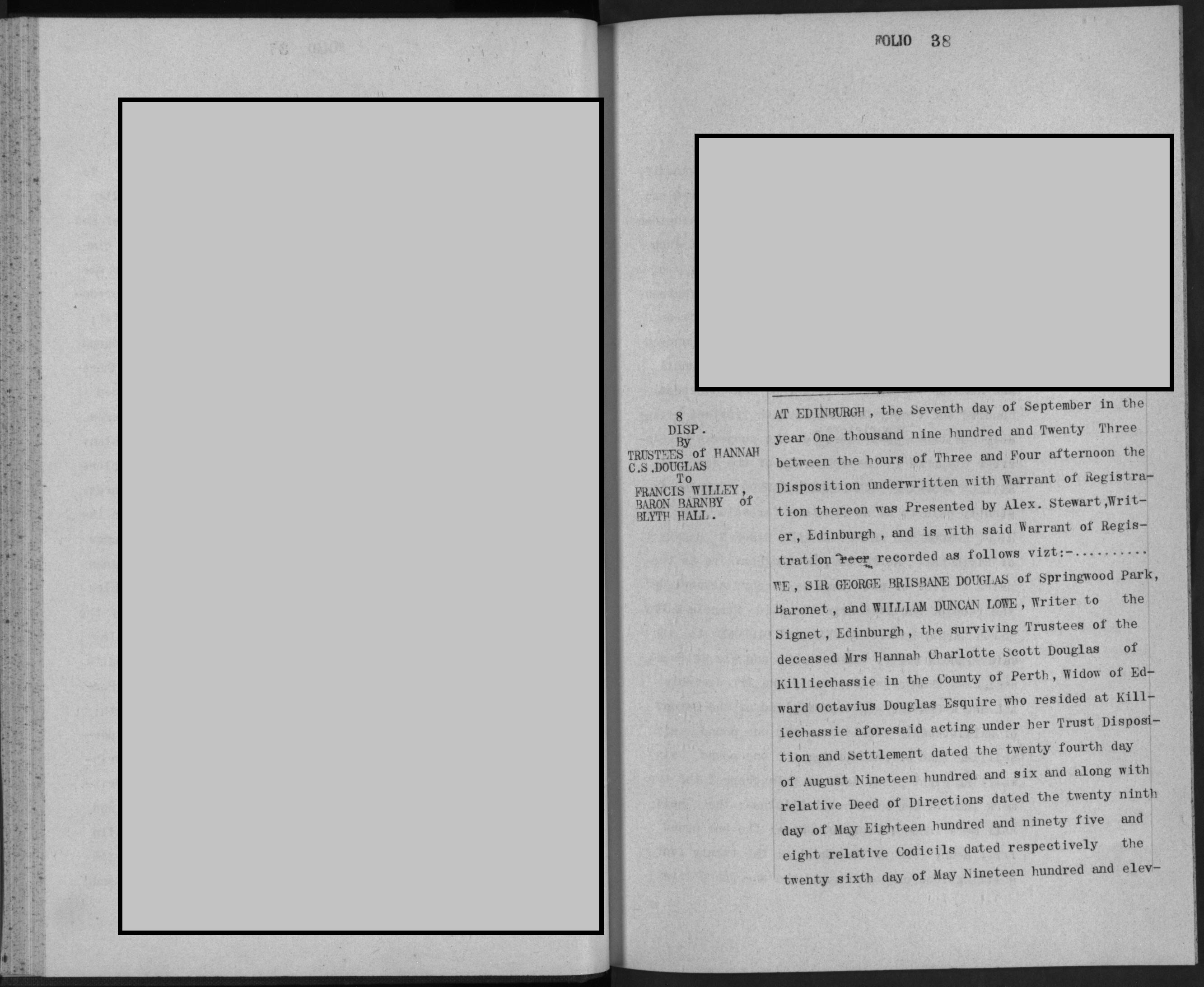 1923 Sale of Killiechassie – Breadalbane Heritage Society