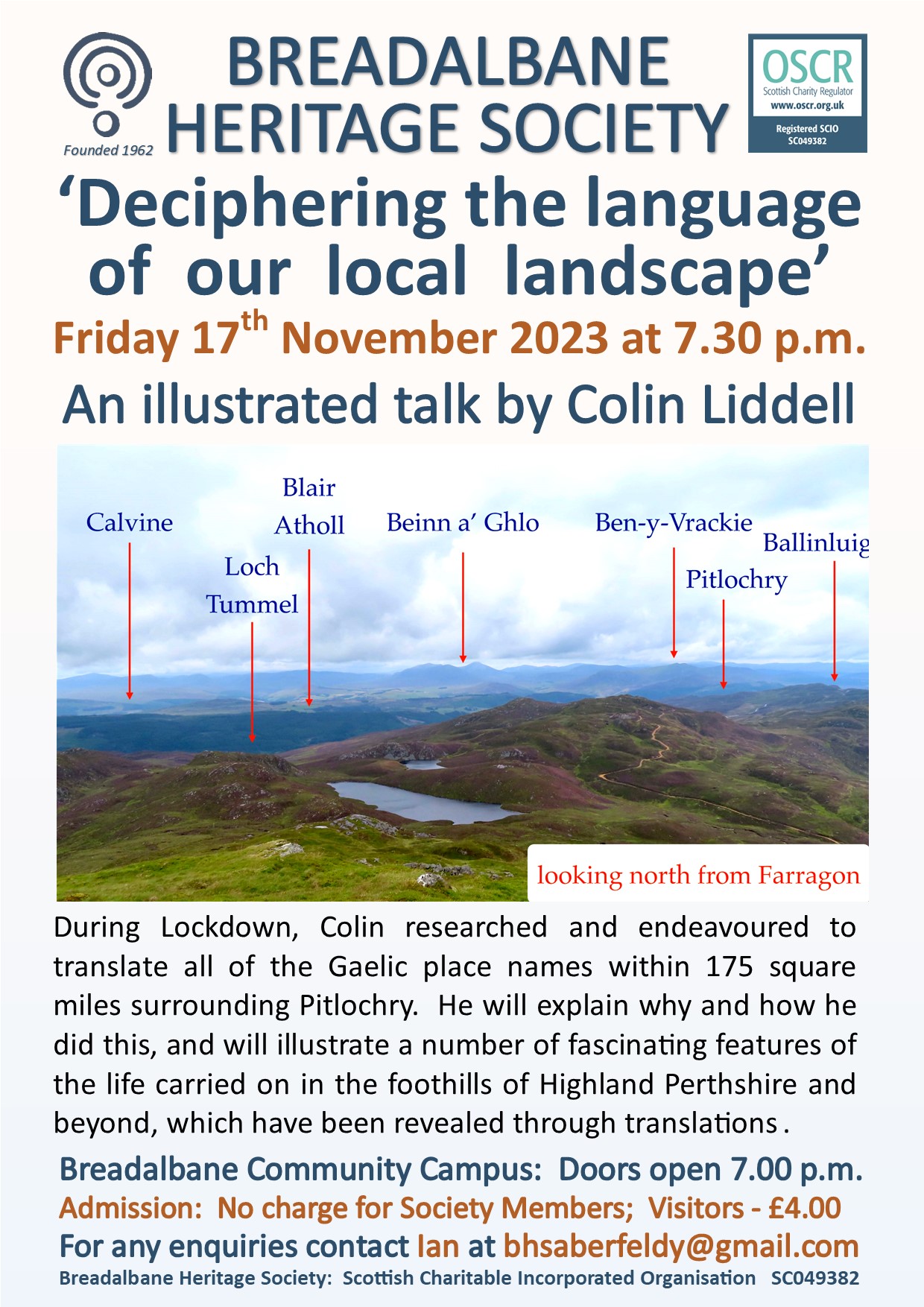 November Talk – Breadalbane Heritage Society