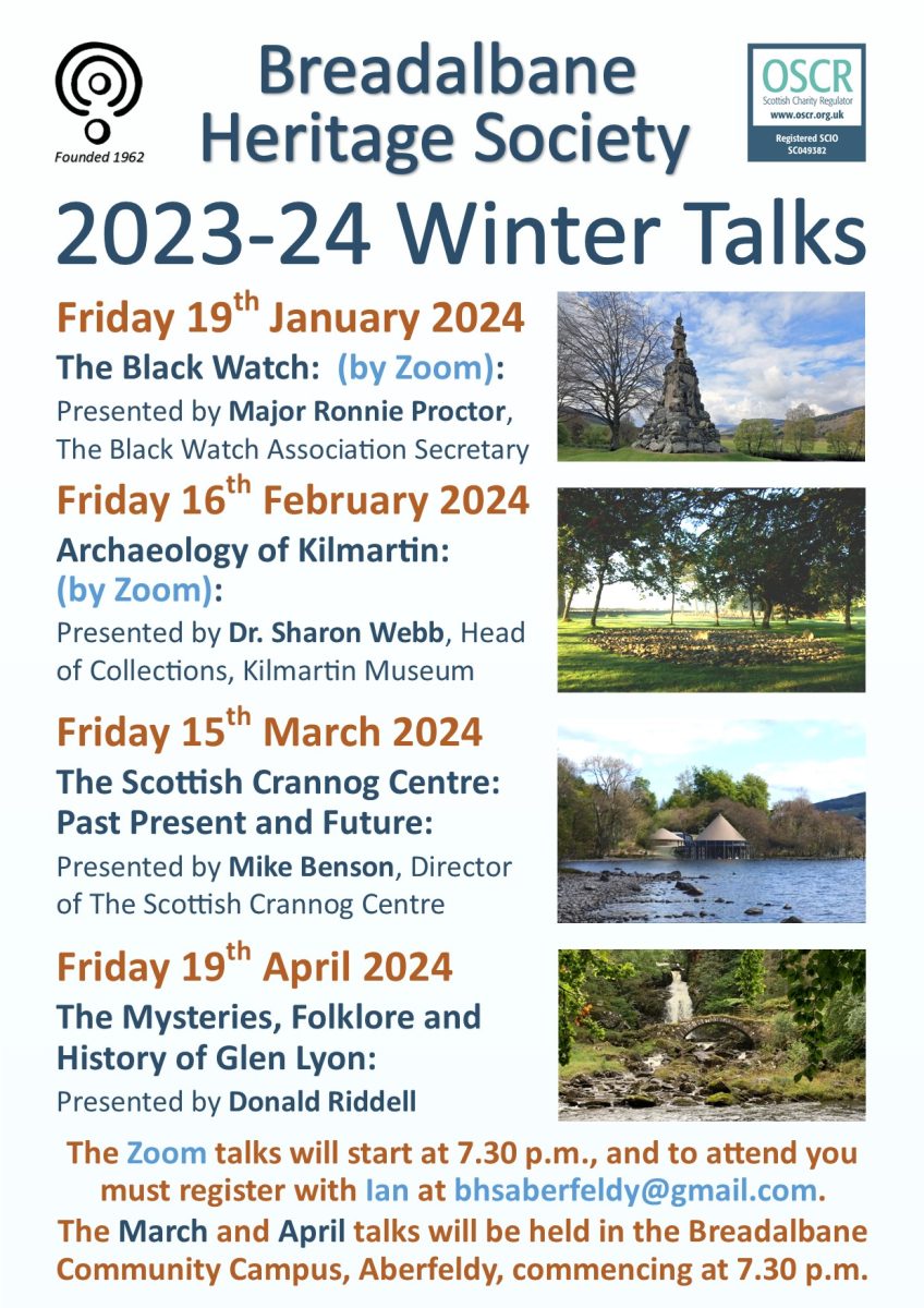 Remaining Winter Talks – Breadalbane Heritage Society