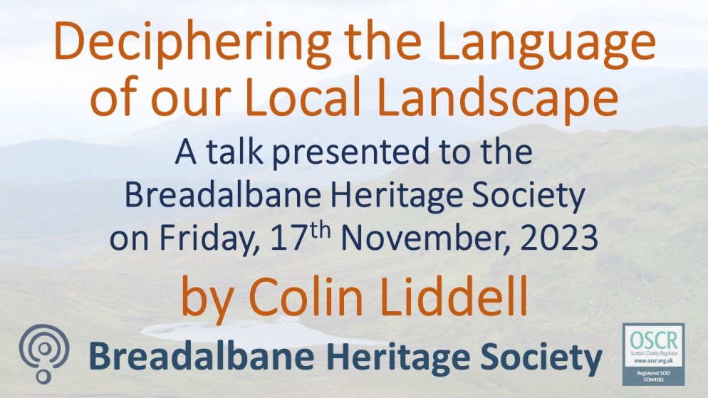 Projects – Breadalbane Heritage Society